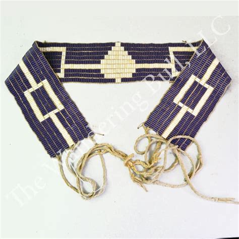 Wampum Belt 9 Row Hiawatha Design The Wandering Bull Llc