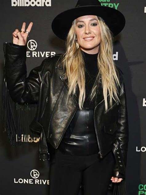 Lainey Wilson Country Power Players 2024 Fringe Leather Jacket