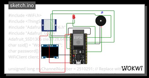 Motion Detection Pir Thingspeak Wokwi ESP32 STM32 Arduino Simulator