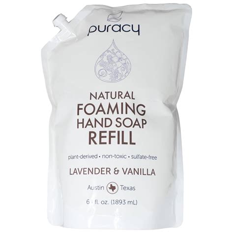 Puracy Natural Foaming Hand Soap Lavender And Vanilla Refill 64oz