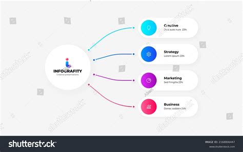 Flow Chart Diagram Main Circle Rounded Stock Vector Royalty Free Shutterstock