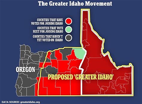 Plot To Give 65 Of Oregon To Idaho Moves Forward Daily Mail Online
