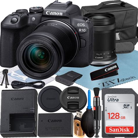 Canon Eos R10 Mirrorless Camera With Rf S 18 150mm Lens Sandisk 128gb