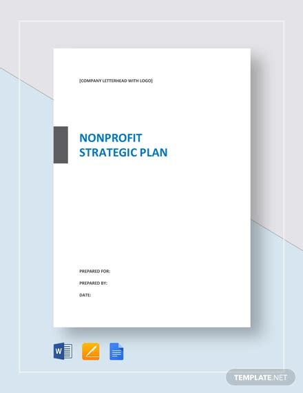 4 Sample Non Profit Strategic Plan Templates Word Pdf