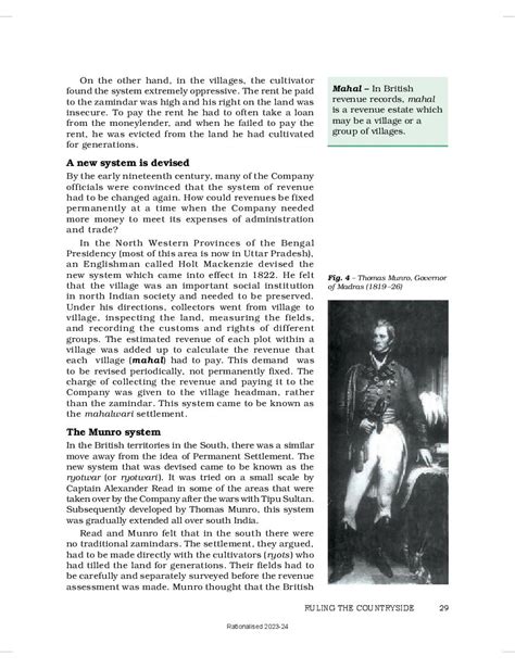 NCERT Book Class 8 Social Science Chapter 3 Ruling The Countryside PDF