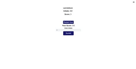 github focrult code quiz js challenge 4 for bootcamp