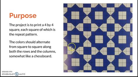 csc110 final pattern i youtube