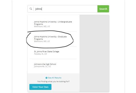 transcripts jhu ep admissions
