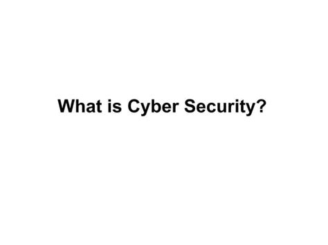 Introduction To Cyber Security Beginners Pptx