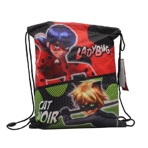 Miraculous Ladybug Gym String Bag Girls Ladybug Babe PE Pull String Bag Online Character Shop