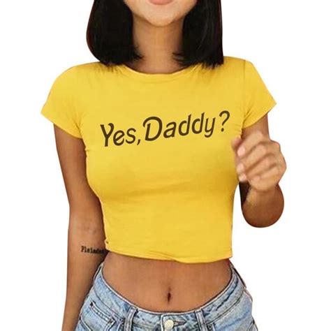 Yes Daddy T Shirt Cropped Top Belly Shirt Abdl Cgl Ddlg Playground