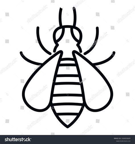 Bee Allergy Icon Outline Vector Season Stock Vector Royalty Free