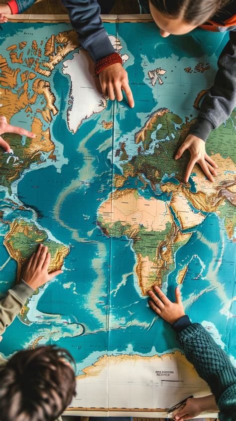 Free Exploring World Map Image Exploration Geography Education
