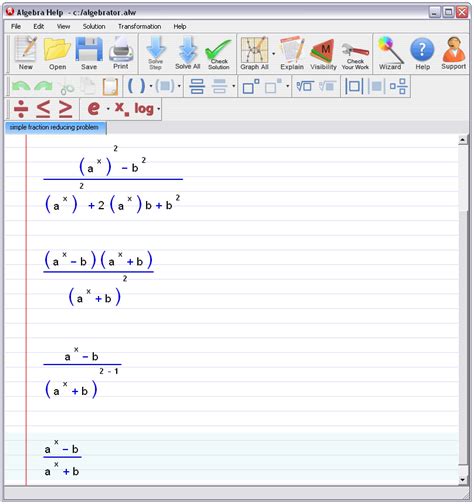 Program Algebrator Math Equation Solver