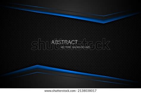 Abstract Black Blue Polygons Overlapped On Stock Vector Royalty Free 2138038017 Shutterstock