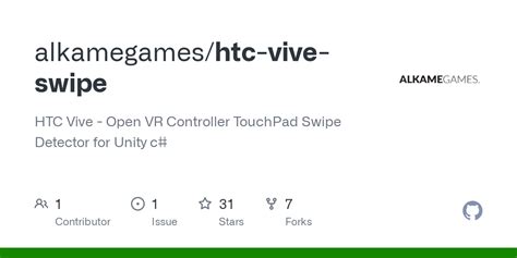 Github Alkamegameshtc Vive Swipe Htc Vive Open Vr Controller