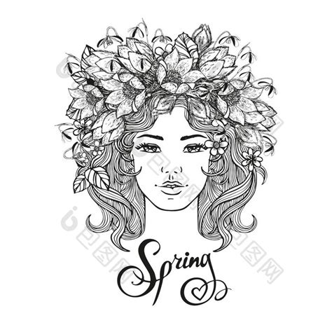 花嘟嘟指甲花佩斯利曼海蒂设计元素 包图企业站