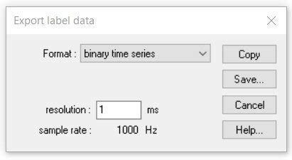Export Label Data