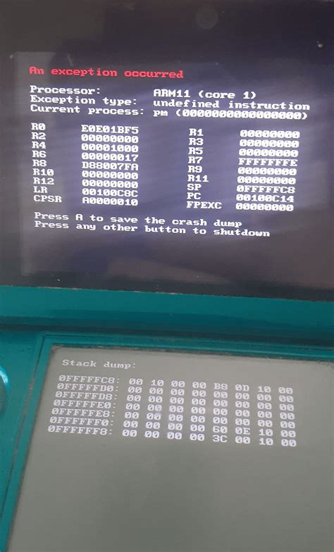 My Original Model 3ds Shows This Error On Startup Help R 3dspiracy