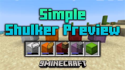 Simple Shulker Preview Mod Minecraft