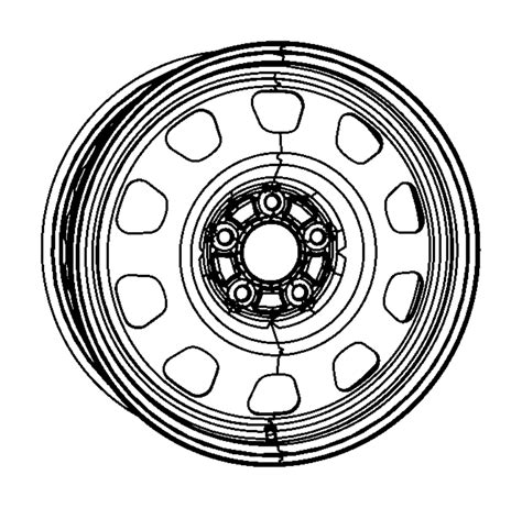 2008 Chrysler 300 Wheel Steel Spare 05105032ab Chrysler Parts