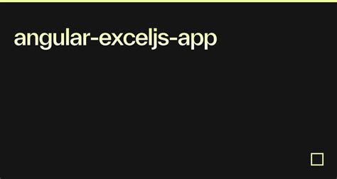 Angular Exceljs App Codesandbox