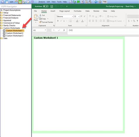 How To Use A Custom Worksheet Valusource Support