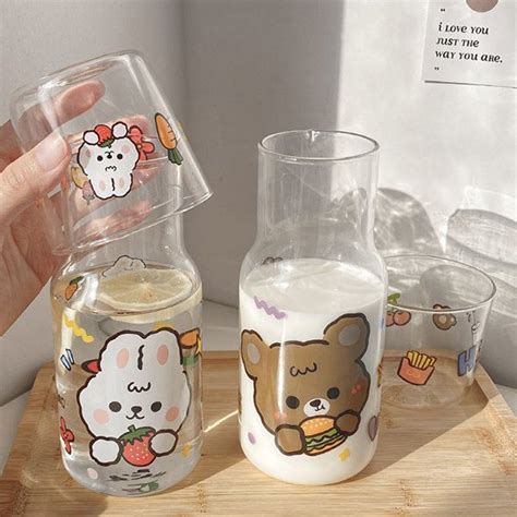 Cute Glass Drinkware Set Cool Things To Buy Cute Mugs Stationery