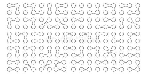 Metaball Icons Abstract Point Movement Connected Round Blobs Transition Metaballs Stock Vector