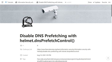 08 Disable Dns Prefetching With Helmetdnsprefetchcontrol