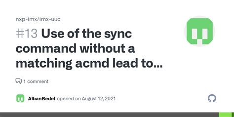 Use Of The Sync Command Without A Matching Acmd Lead To A Stack Corruption Issue 13 Nxp Imx