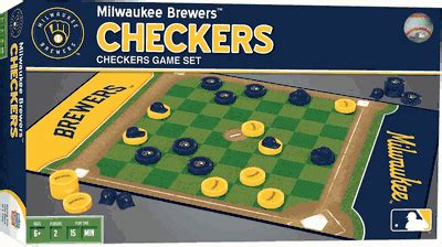 Milwaukee Brewers Mlb Checkers