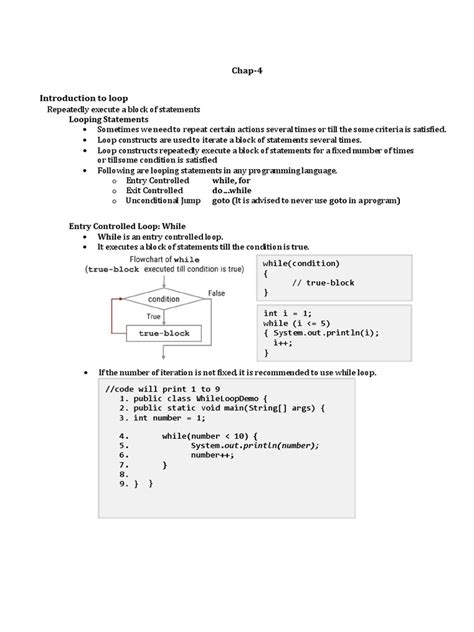 Unit 4 Loops Java Descargar Gratis Pdf Control Flow Software