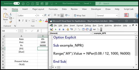 How To Use The VBA NPER Function Syntax Example