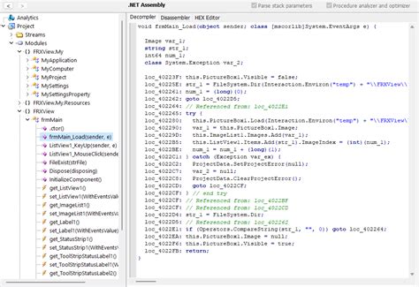 Opening File Documentation Vb Decompiler