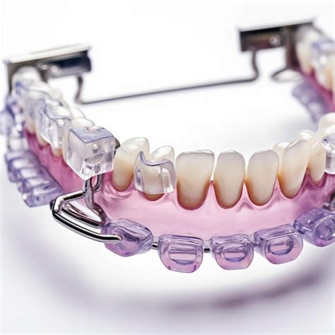 Premium Ai Image A Set Of Plastic Braces With Clear Plastic Edges And