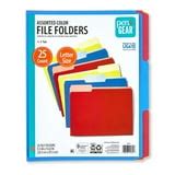 Pen Gear File Folders Letter Size Assorted Colors 25 Count Tabs For