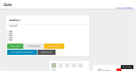 React Quiz Examples Codesandbox