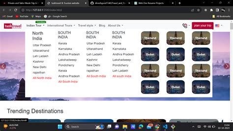 Github Dineshgond Travel And Tourism Website Developed A Travel And Tourism Website Using