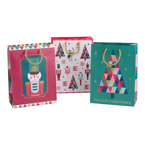 Medium Nutcracker Holiday T Bags 3 Pack World Market