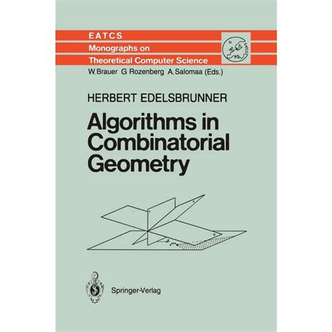 Algorithms In Combinatorial Geometry No Shoptime