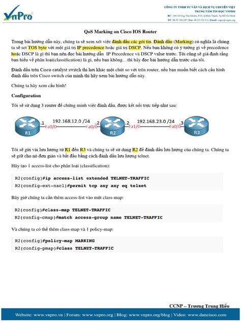 Qos Marking On Cisco Ios Router Pdf