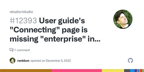 User Guides Connecting Page Is Missing Enterprise In Url For Posit