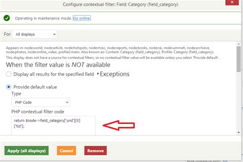 7 Contextual Value When The Filter Is Not Available And Php Code Drupal Answers
