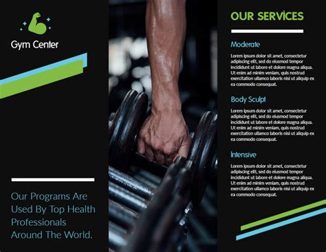 Gym Brochure Templates