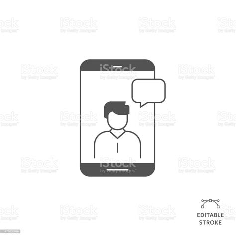 편집 가능한 획이 있는 화상 회의 플랫 라인 아이콘입니다 아이콘은 웹 디자인 모바일 앱 Ui Ux 및 Gui 디자인에 적합합니다