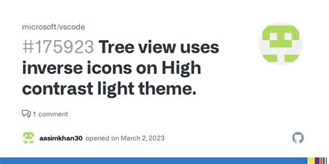 Tree View Uses Inverse Icons On High Contrast Light Theme · Issue 175923 · Microsoftvscode