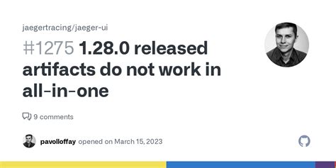 1 28 0 released artifacts do not work in all in one · issue 1275