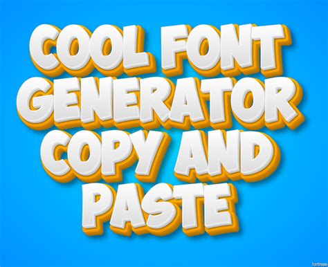 Cool Font Generator Copy And Paste Text Effect And Logo Design Font