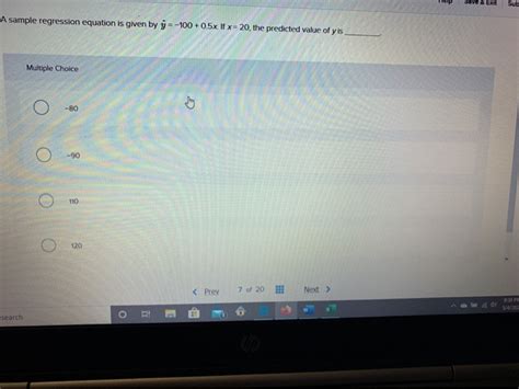 Solved Help Save And Exit Sub A Sample Regression Equation Is